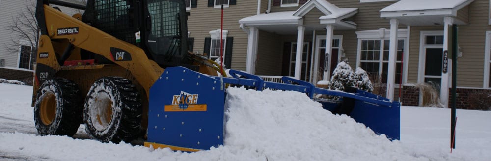 Innovative Skidsteer Snow Plow Attachments | Kage Innovation