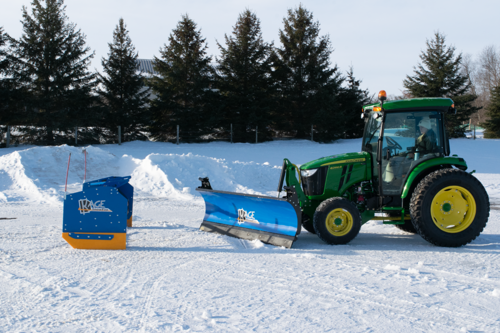 What makes the KAGE system the best tractor snow plow?