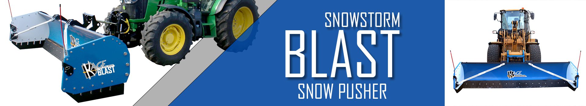 SnowStorm Blast Tractor and Loader Snow Pusher